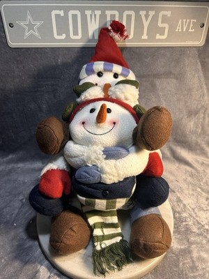 Avon Snowy Holiday Friends Snowmen Trio Motion Activated Lights, Sounds ...