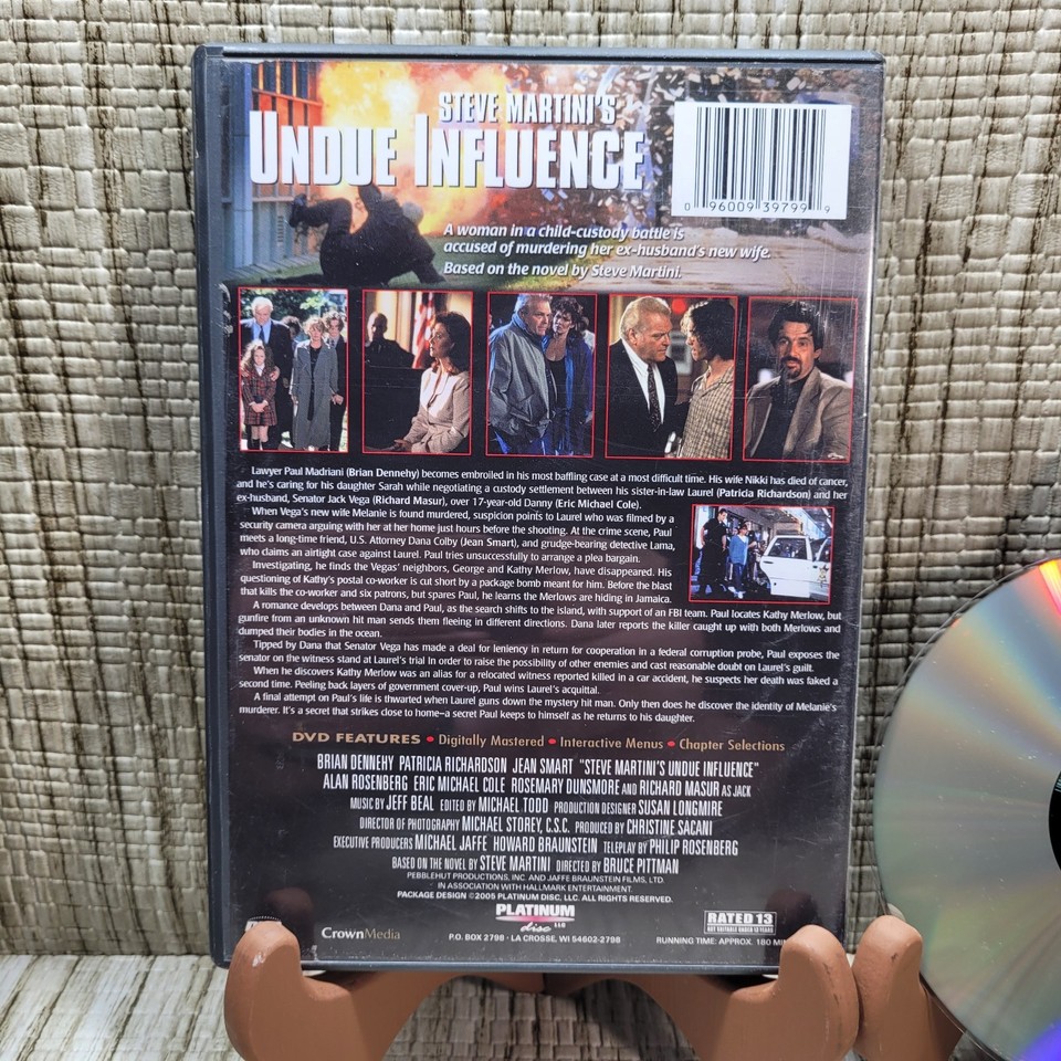 Undue Influence Patricia Richardson, Brian Dennehy, Jean Smart USED DVD ...