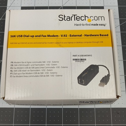 StarTech 56K USB Dial-up and Fax Modem V.92 External Hardware Based | eBay
