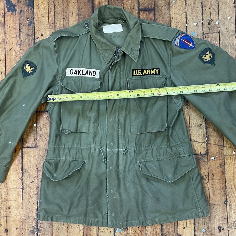 Vintage ~ US ARMY MILITARY ~ Olive Green ~ M-09216 / Oakland Field ...