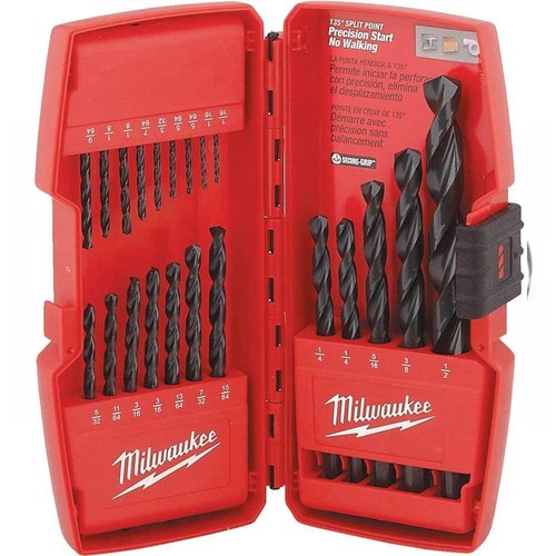 Milwaukee 48-89-2801 Thunderbolt Black Oxide Drill Bit Set - 21 PC ...