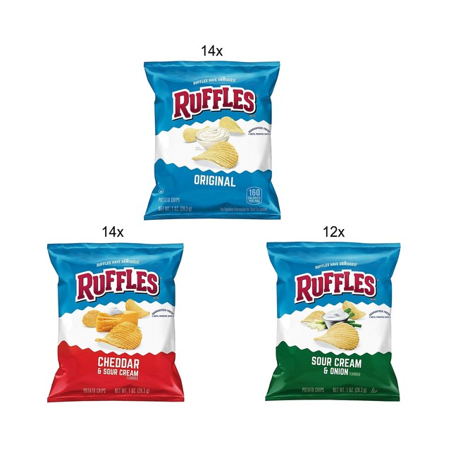 Ruffles Potato Chips - Variety Pack, 40 Count for sale online | eBay