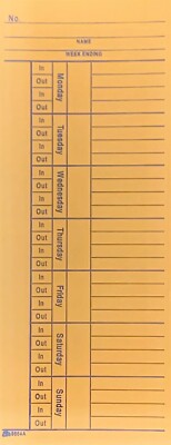 Time Clocks - Time Card