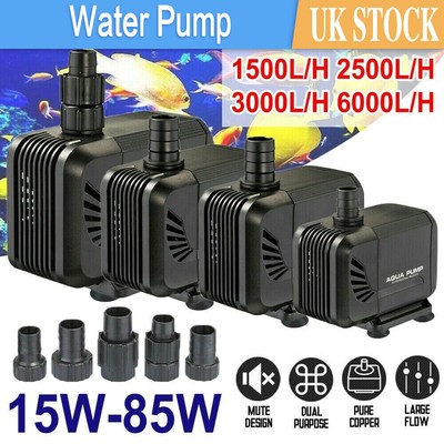 Submersible Water Pump Fish Tank Pond Aquarium Waterfall Fountain Sump ...