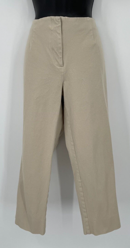 Chico's Womens Flat Front Straight Leg Casual Capris Size 1.5 Beige ...