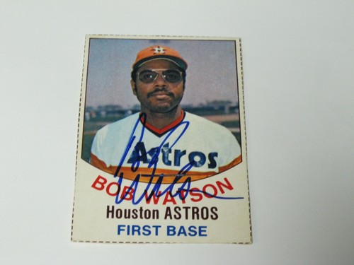 Bob Watson Autographed Baseball Card Astros | eBay