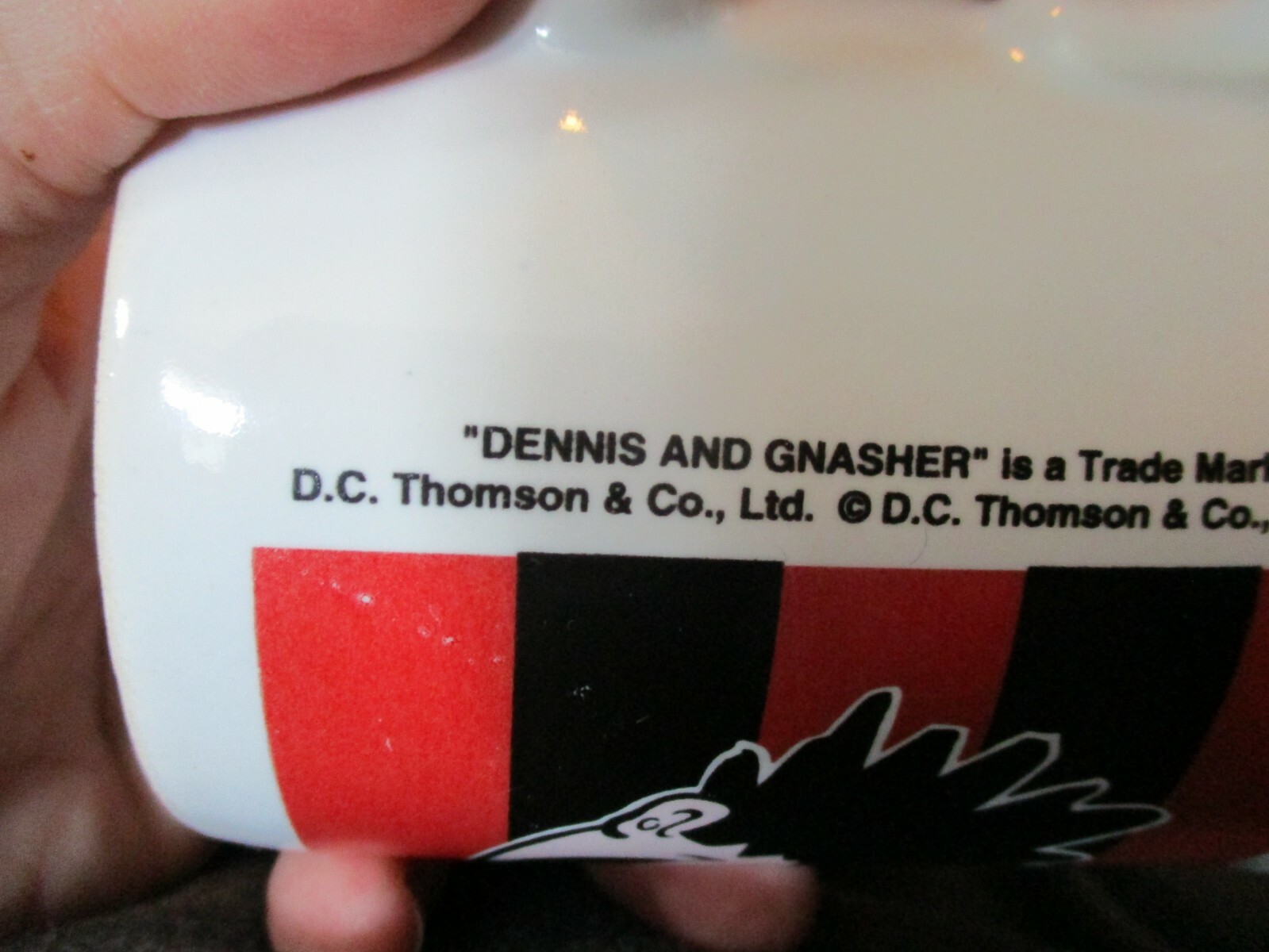 DENNIS THE MENACE & GNASHER VINTAGE 1997 CERAMIC MUG CUP THE BEANO UK ...