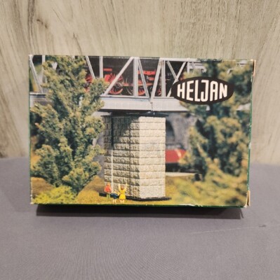 Heljan HO H0 1/87 #1765 2 Bridge Piers 8x3.5x8cm Made in Denmark | eBay