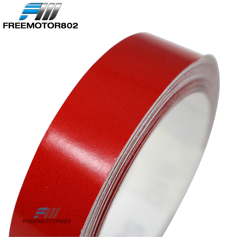 1.5CMx5M Red 3M Reflective Stickers Vinyl Pinstripe Safety Warning Tape ...