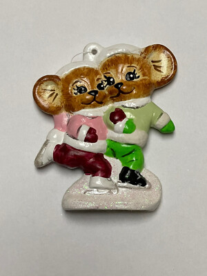 Alberta Mouse Ornament - Ice Skates - Hand Painted - Cute! | eBay