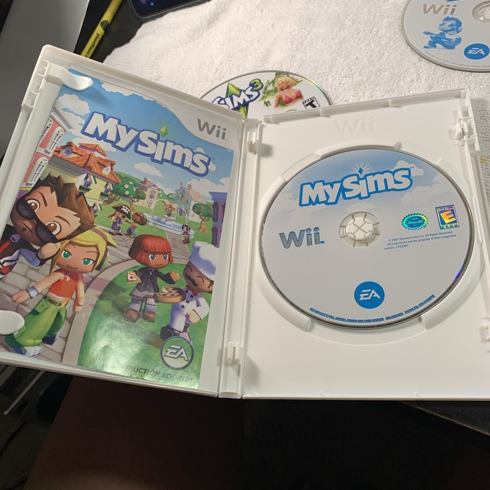 MySims ,Sims Party , Sim Animals Sims3 (Nintendo Wii, 2007) Sims Lot ...