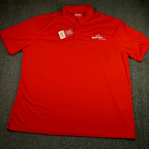 NEW Safelite Auto Glass Polo Shirt NWT employees uniform Red XXL Mens ...