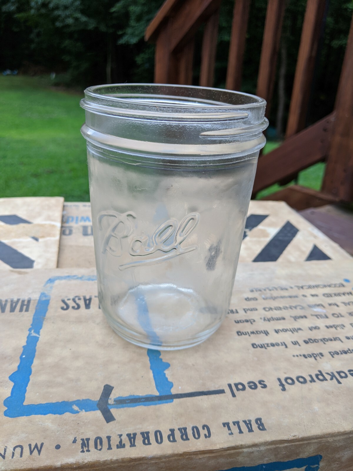 VTG Ball Wide Mouth Tapered Pints Canning Set of 11 Mason Jars Glass ...
