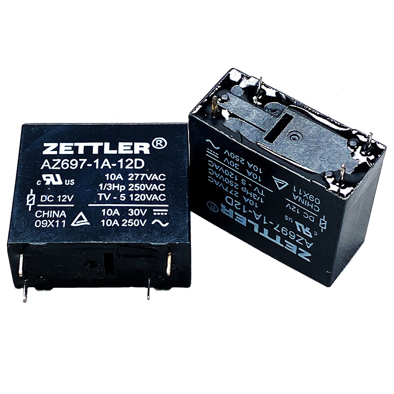 1PC ZETTLER AZ697-1A-12D 12VDC Power Relay 10A 277VAC 4Pins | eBay