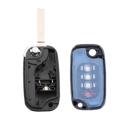 Flip Remote Key Case Fob 4 Btns Shell for 2015 1 2017 Smart Fortwo 453 ...