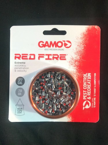 Gamo, Red Fire, .177 Pellets, 7.8 gr, 150 ct Pack Accuracy Velocity ...