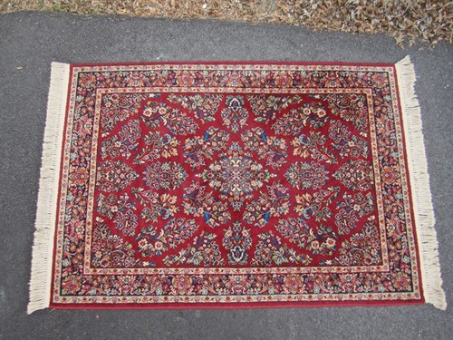 Karastan Original Collection 700/785 Red Sarouk Wool Rug 4.3x6 ...