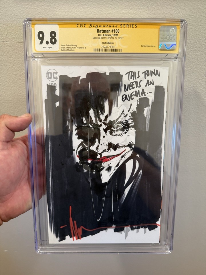 Batman Returns Batman Joker 1989 Jock Sketch Cover CGC 9.8 | eBay