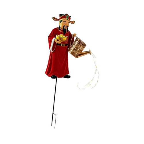 Solar Garden Stake Light Metal Watering Can Lights for Park Porch Patio ...