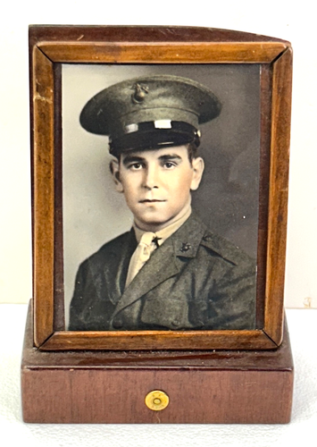 WWII US Marine Corps Framed Marine Portrait Photo | eBay