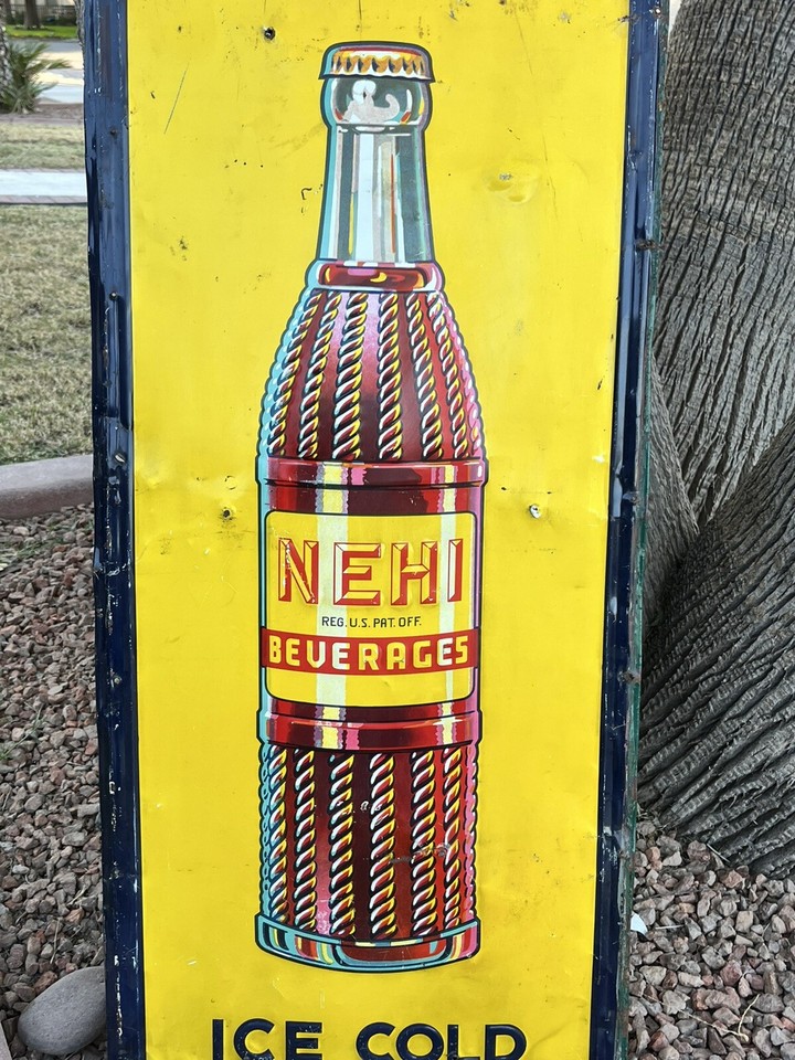 vintage nehi soda pop advertising sign 100% authentic | eBay
