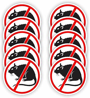 10 pack - Funny NO RATS Vinyl Hard Hat Helmet Stickers Safety Decals ...