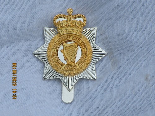 Northern Irlande Sécurité Guard Service, Nisgs , Capbadge, Shaw Munster ...