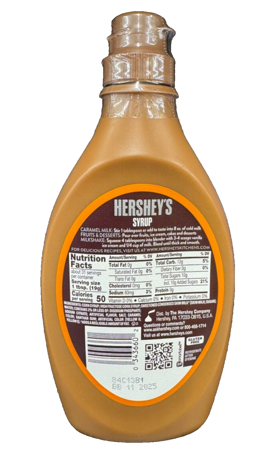 Hershey's Dulce De Leche Syrup 22 Oz for sale online | eBay
