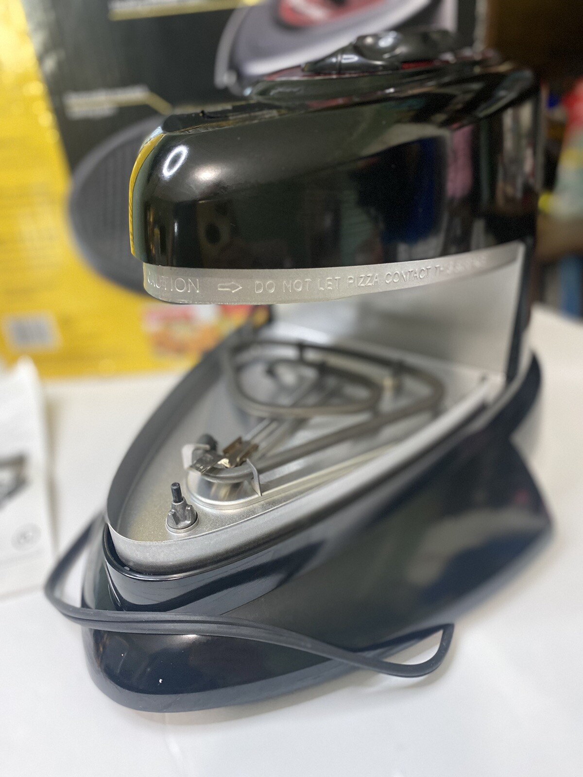 Presto Pizzazz Plus Rotating Pizza Oven Rolls Warmer Cooker Black 03430 ...