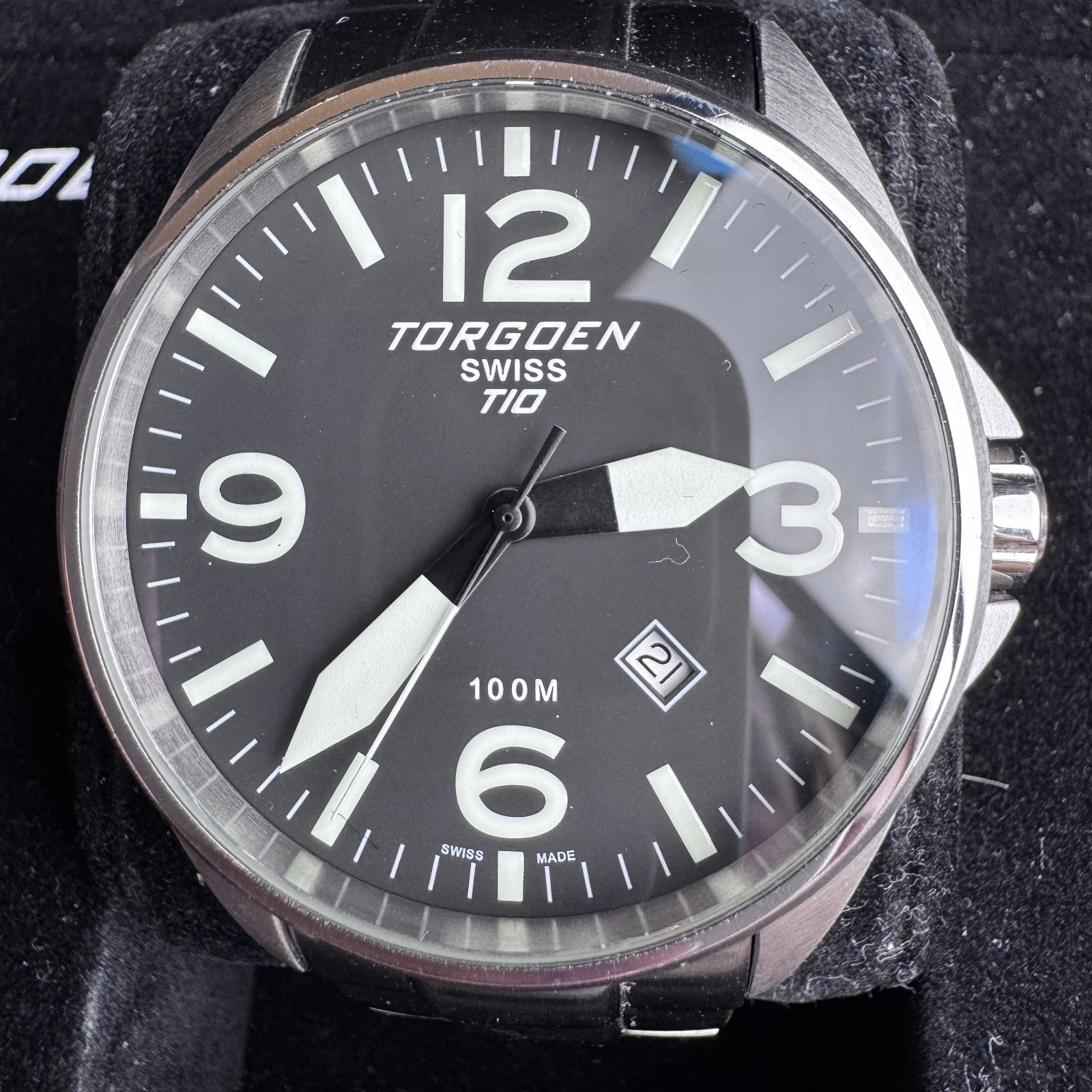Torgoen T10 Torgoen Swiss T10 Series Pilot Watch Metal Strap | eBay