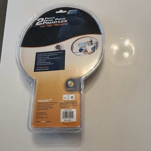 NEW~Pack of 2 Ping Pong Paddles Nintendo Wii Remote Sports Resort Table ...