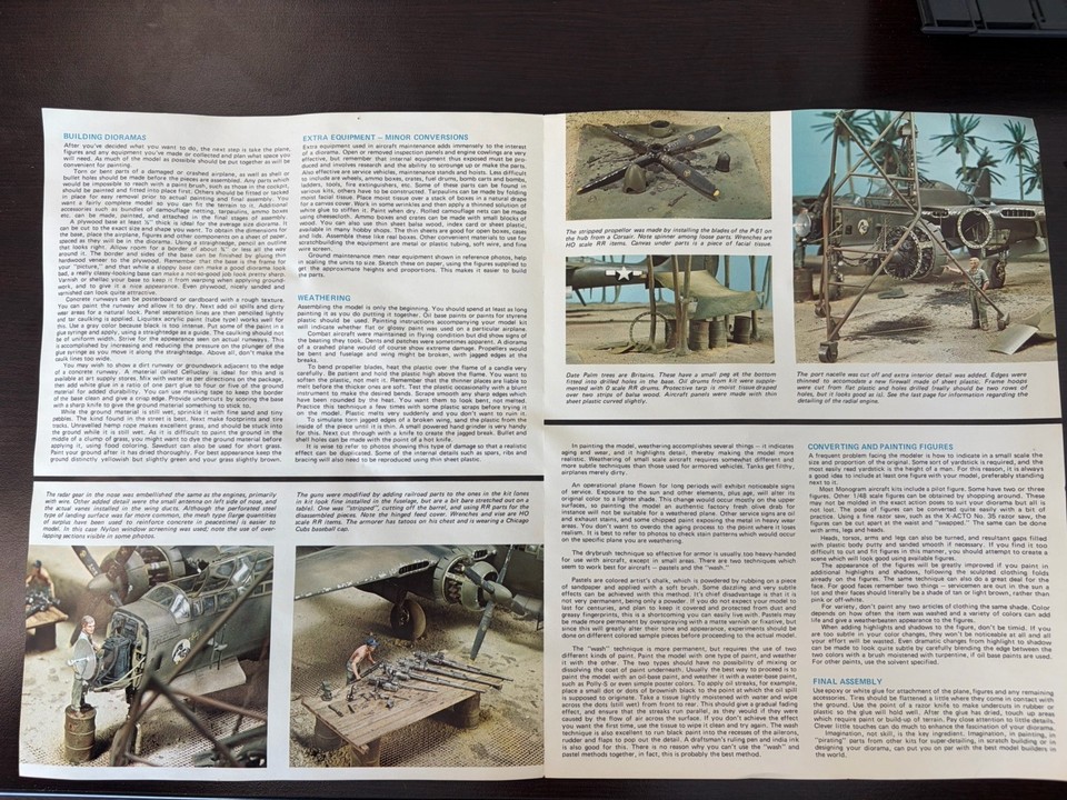 SHEP PAINE DIORAMA WORKSHEET 1/48 Monogram P-61 Black Widow (B-17 B-24 ...