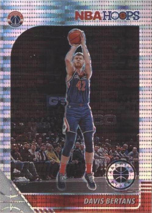 2019-20 Panini NBA Hoops Premium Stock - Davis Bertans #71 Pulsar Prizm ...