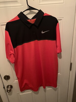 Nike tiger woods red polo sz xl | eBay