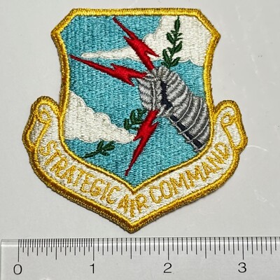 1980s USAF Strategic Air Command PATCH SAC Decal Embroidered US Air ...