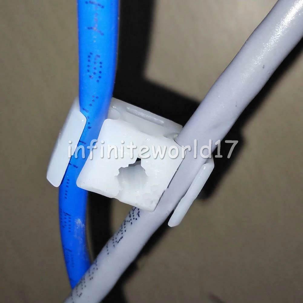 Pack of 40 Brake Line Clips - WHITE - Suitable for 5mm (3/16") Brake ...