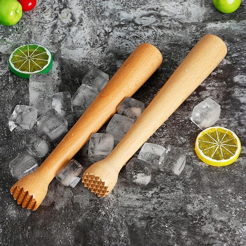 Wooden Drink Muddler Wooden Masher Crusher Cocktail Damper Tool Ice ...