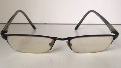 RAYBAN RB 6066 2502 Eyeglasses Frame Black Metal Half Rim 52-17 ...