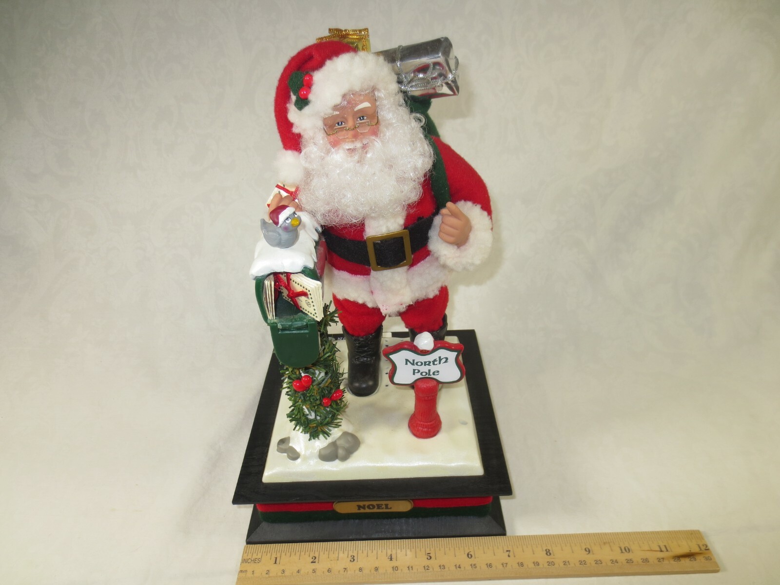 Holiday Creations Santa Music Player Christmas Songs variety w Light ...