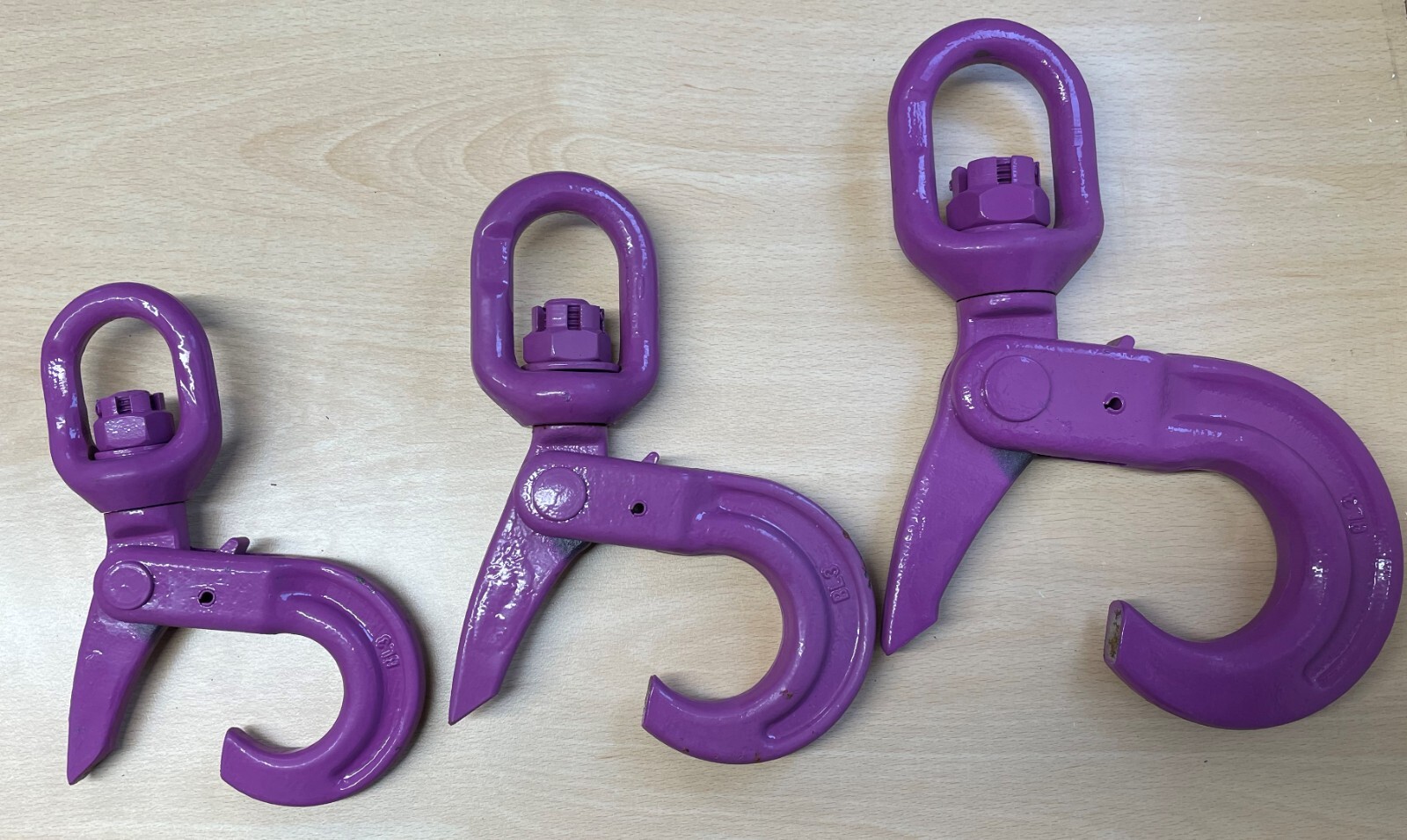 10mm - Swivel Self Locking Hook Grade 80 Lifting Winch Crane Hiab c/w ...