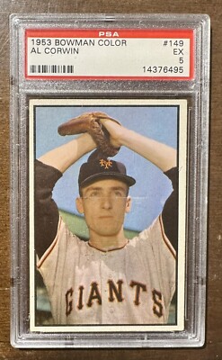 1953 Bowman Color #149 Al Corwin PSA 5 EX | eBay