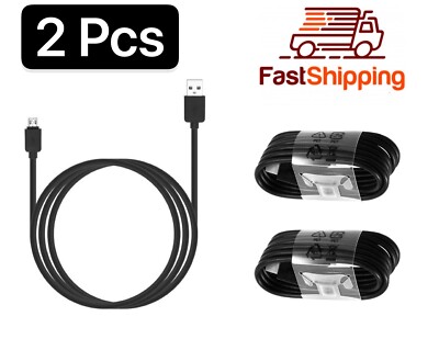 2 Pcs Micro USB Data Cable Cord Charger for Amazon Kindle Fire 2 HD 7 ...