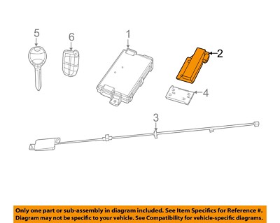 CHRYSLER OEM Keyless Entry-Antenna 68051315AB | eBay