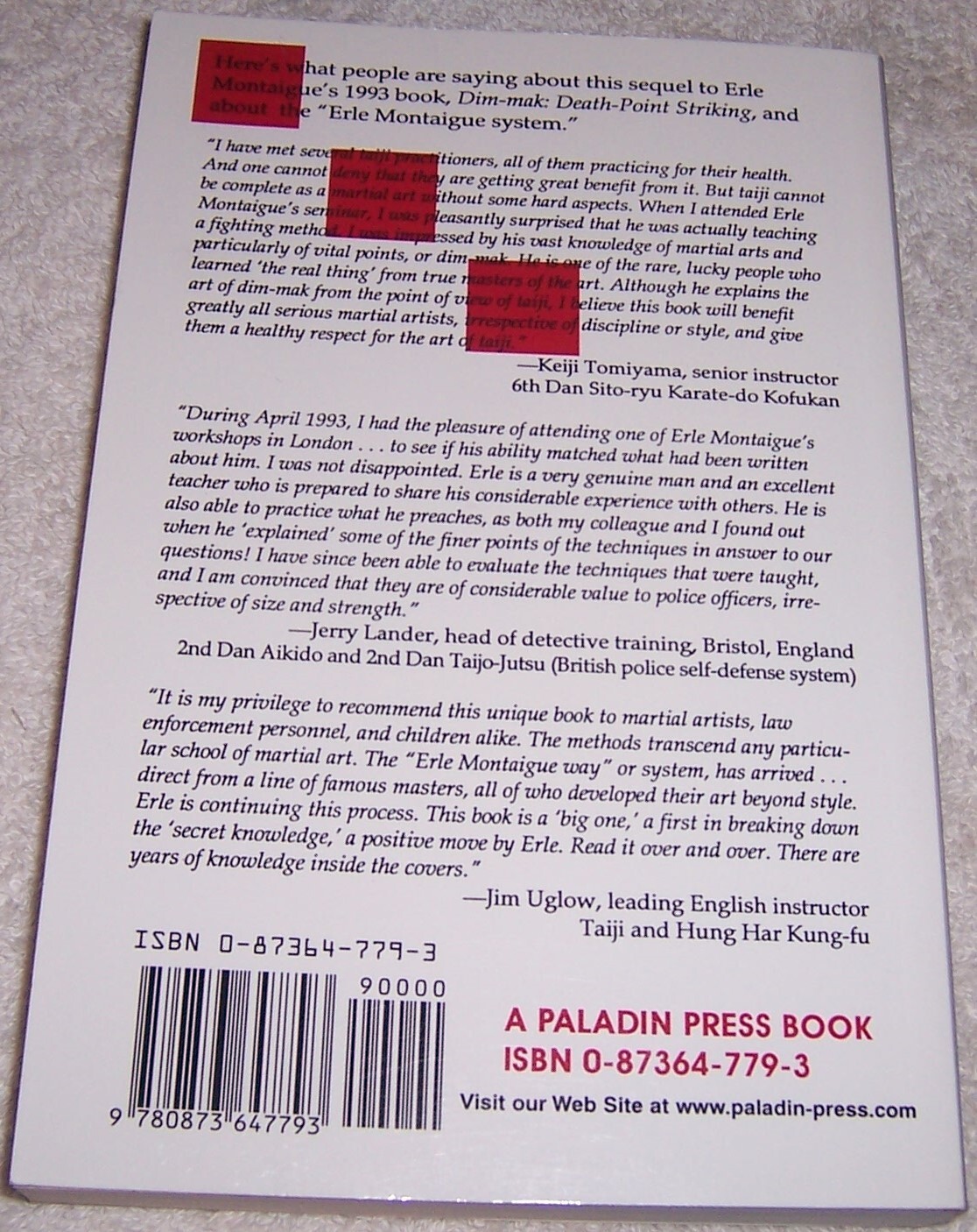 Advanced Dim-Mak : The Finer Points of Death-Point Striking by Erle ...