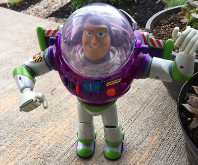 Thinkway Purple Talking Buzz Lightyear Interstellar Pixar Rare Toy ...