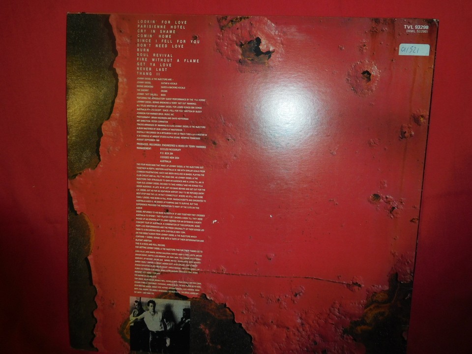 Johnny Diesel & The Injectors Same LP 1989 Australia Mint- First ...