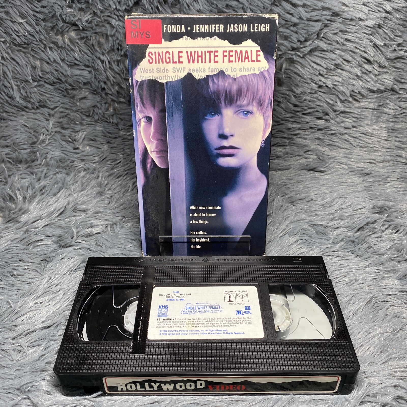 Single White Female VHS 1993 Bridget Fonda Jennifer Jason Leigh Steven ...