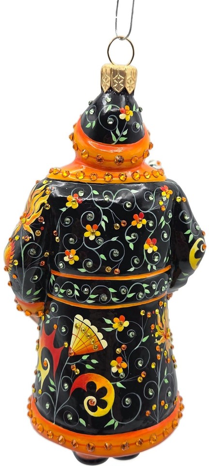 Patricia Breen Nicholas Russian Fairy Tale Black Santa Claus Christmas Ornament | eBay