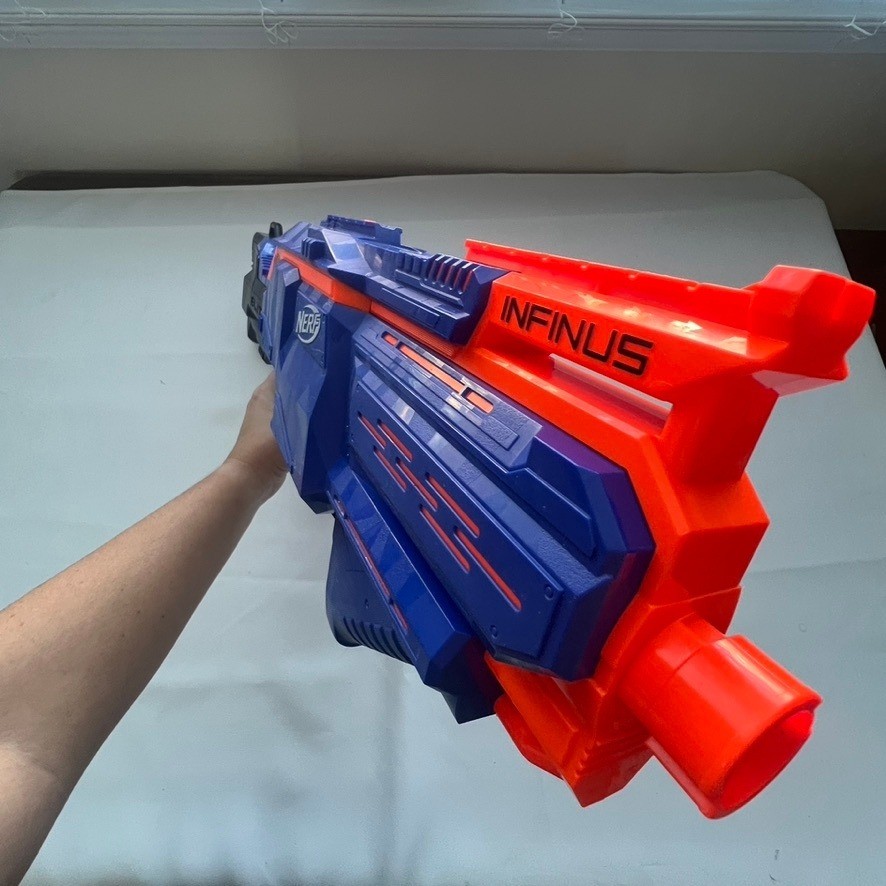 Nerf Infinus Elite Blaster Blue Orange Kids Toy Gun | eBay