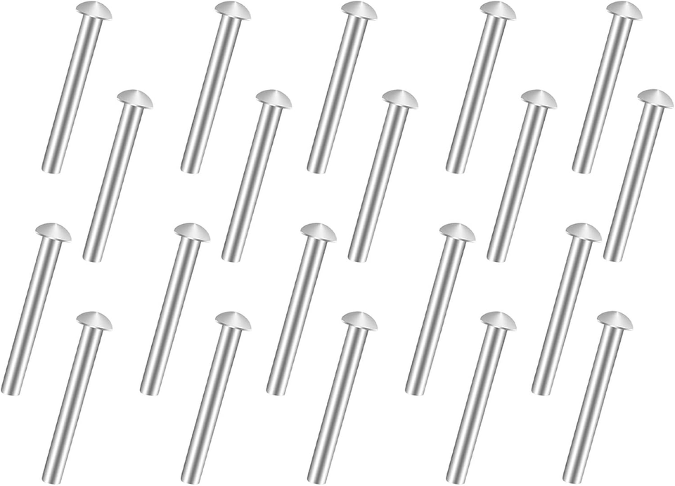 10 PCS Rivets for Spade Handle, Solid Rivet Tool, round Head Aluminum ...